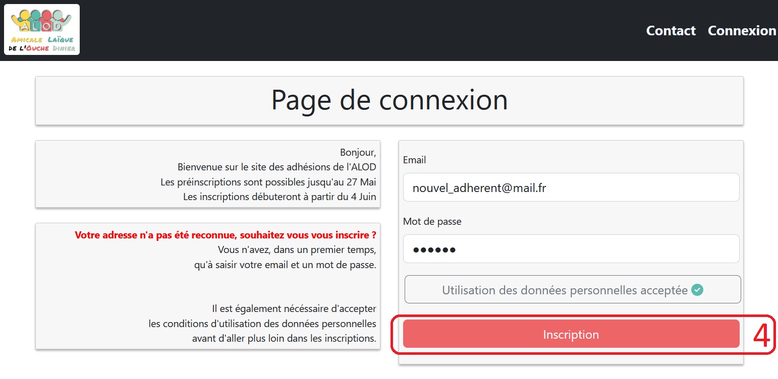 Inscription – ALOD